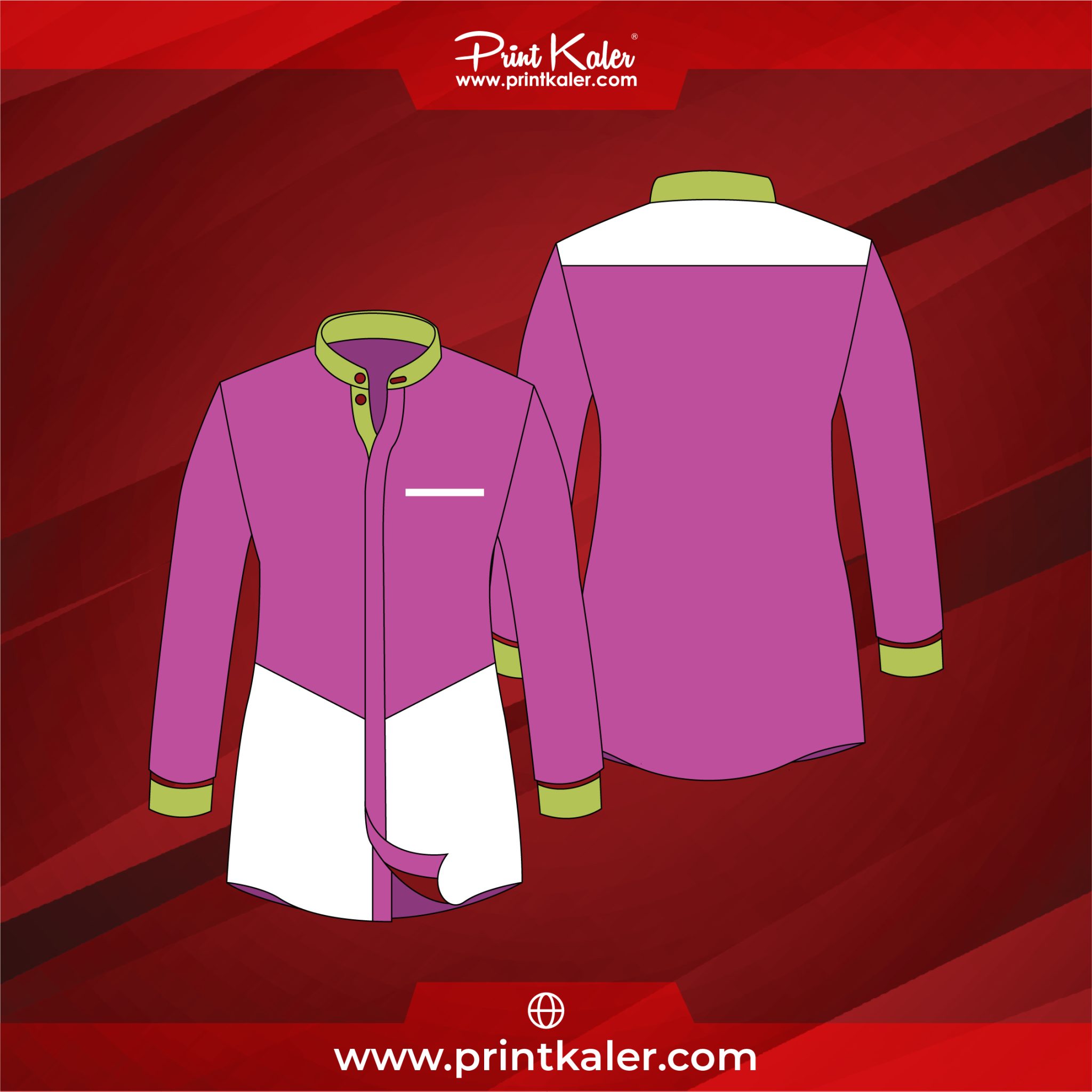 Baju Korporat Customade - Print Kaler - Shah Alam | Bangi | Kedah
