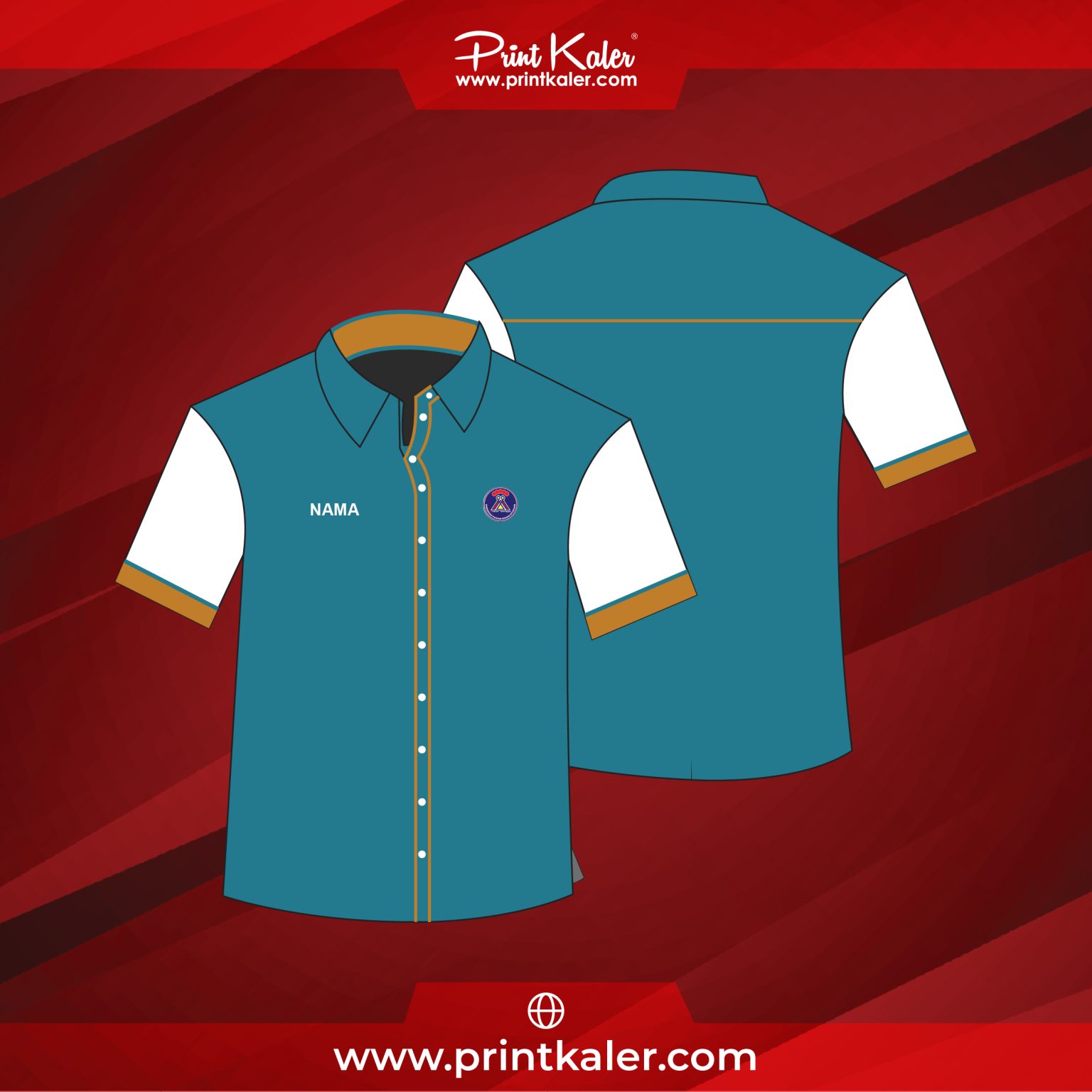 Baju Korporat Customade - Print Kaler - Shah Alam | Bangi | Kedah