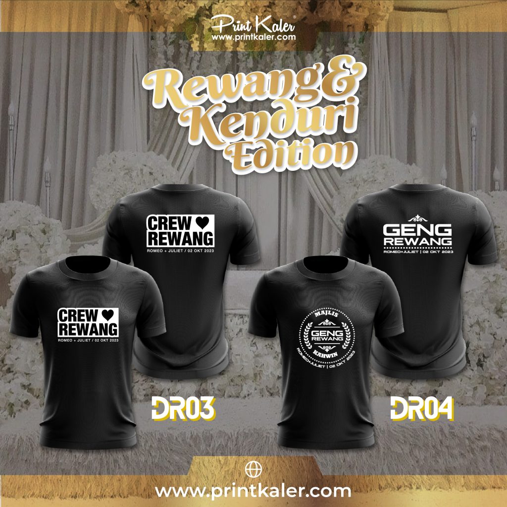 Baju Geng Rewang & Team Rewang - Print Kaler - Shah Alam | Bangi | Kedah