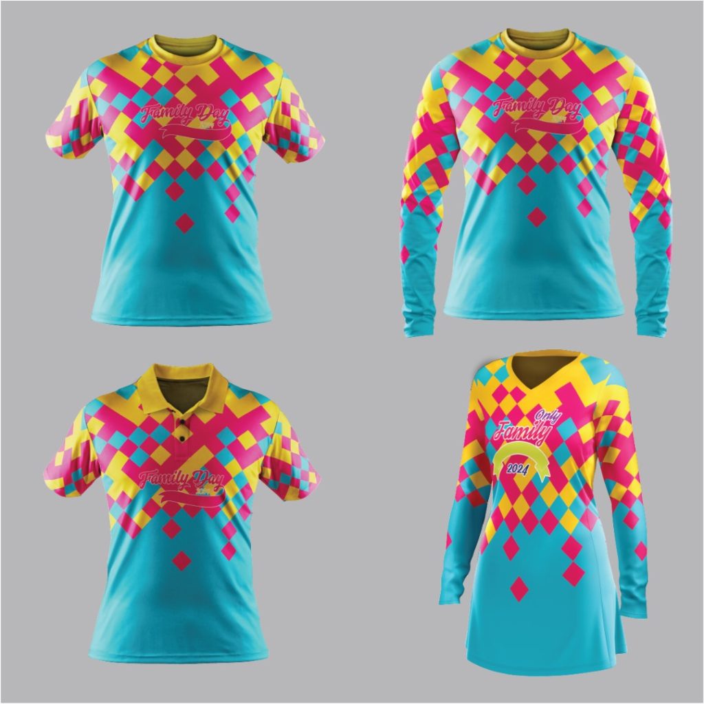 Baju Hari Keluarga & Family Day - Print Kaler - Shah Alam | Bangi | Kedah
