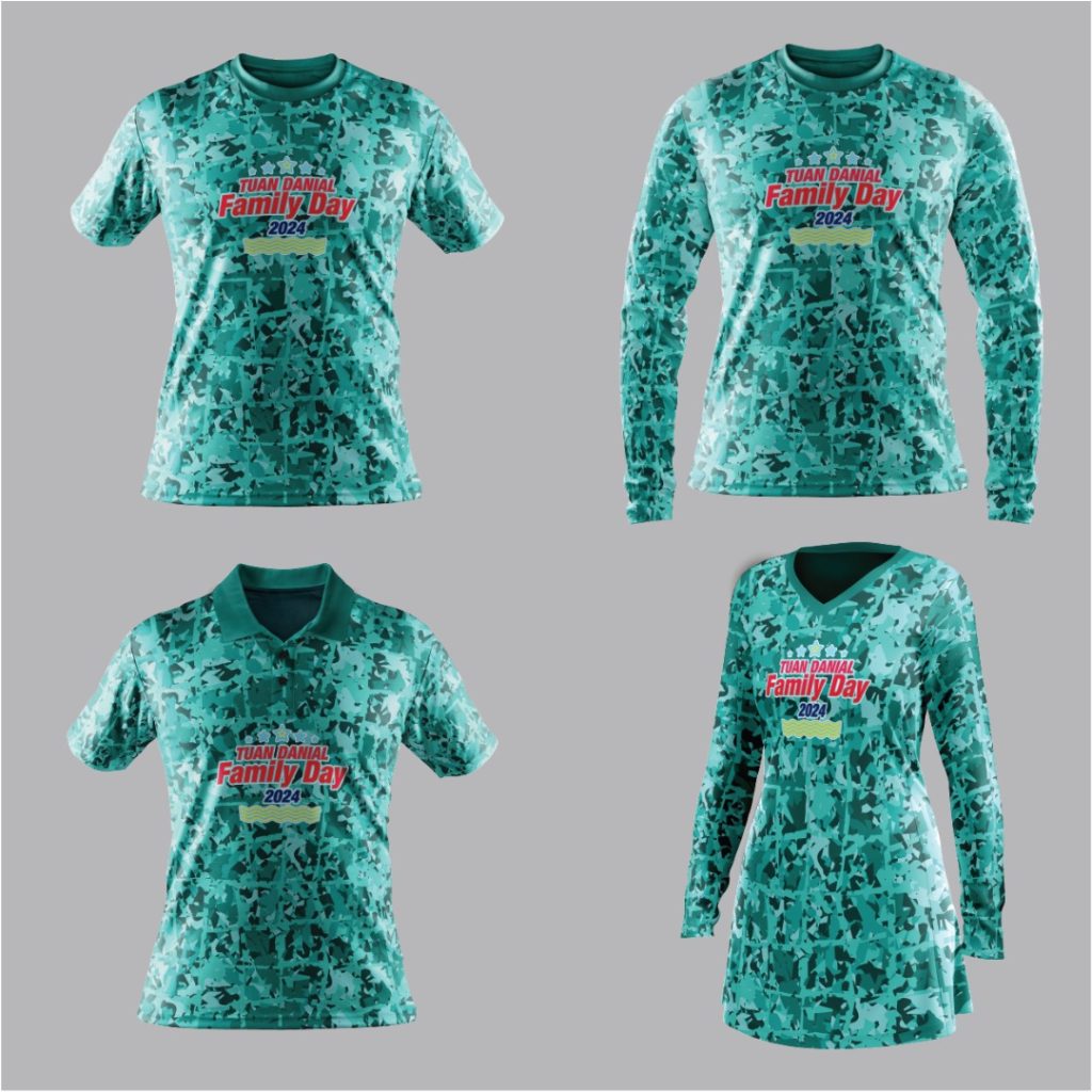 Baju Hari Keluarga & Family Day - Print Kaler - Shah Alam | Bangi | Kedah