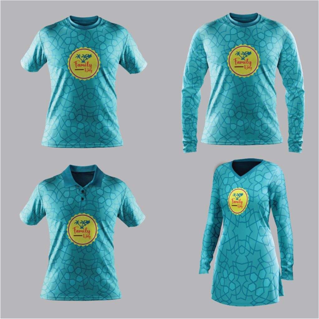 Baju Hari Keluarga & Family Day - Print Kaler - Shah Alam | Bangi | Kedah