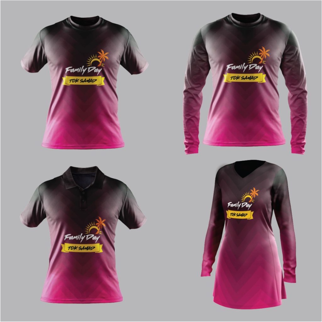Baju Hari Keluarga & Family Day - Print Kaler - Shah Alam | Bangi | Kedah