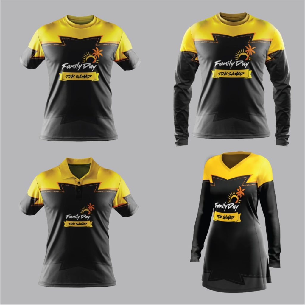 Baju Hari Keluarga & Family Day - Print Kaler - Shah Alam | Bangi | Kedah