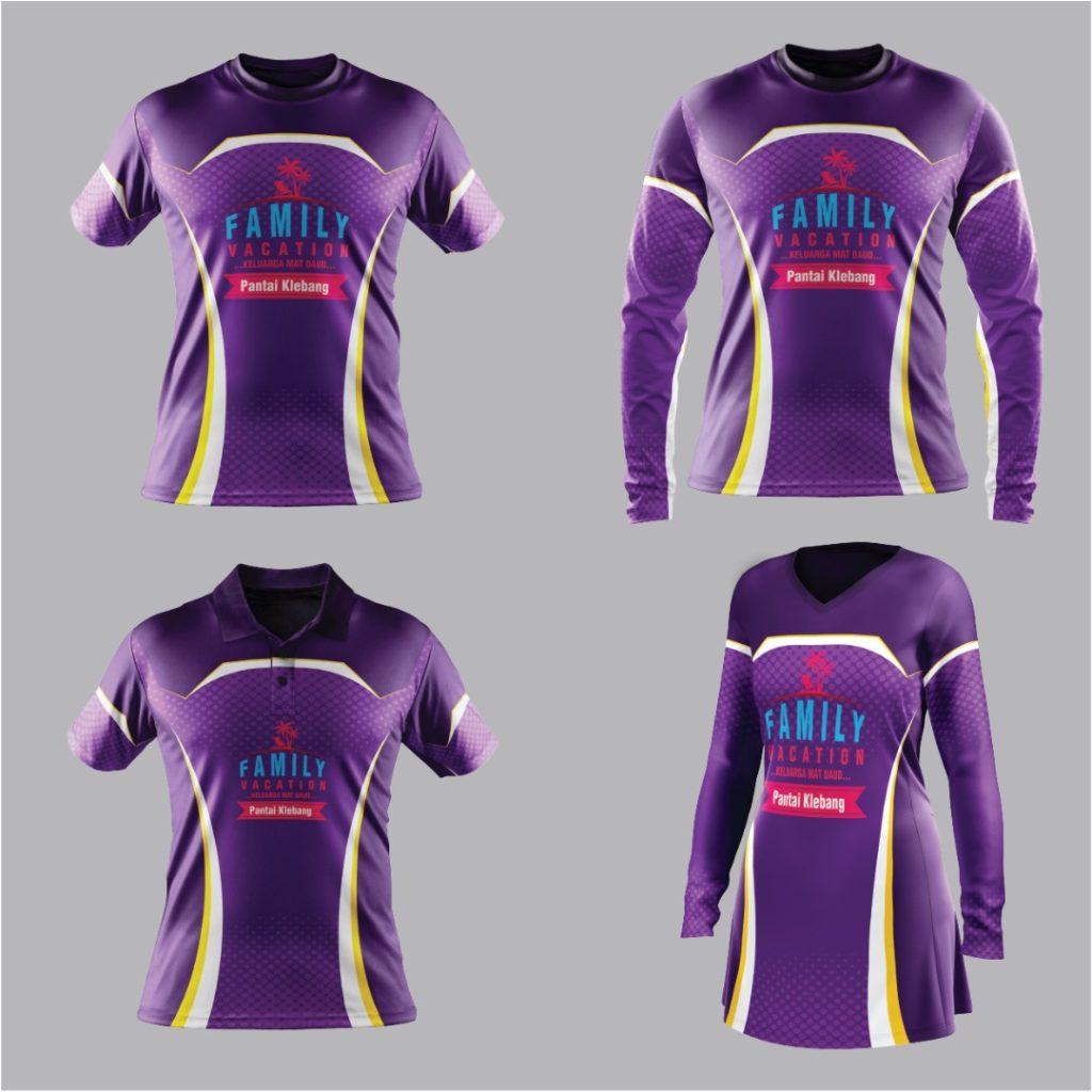 Baju Hari Keluarga & Family Day - Print Kaler - Shah Alam | Bangi | Kedah