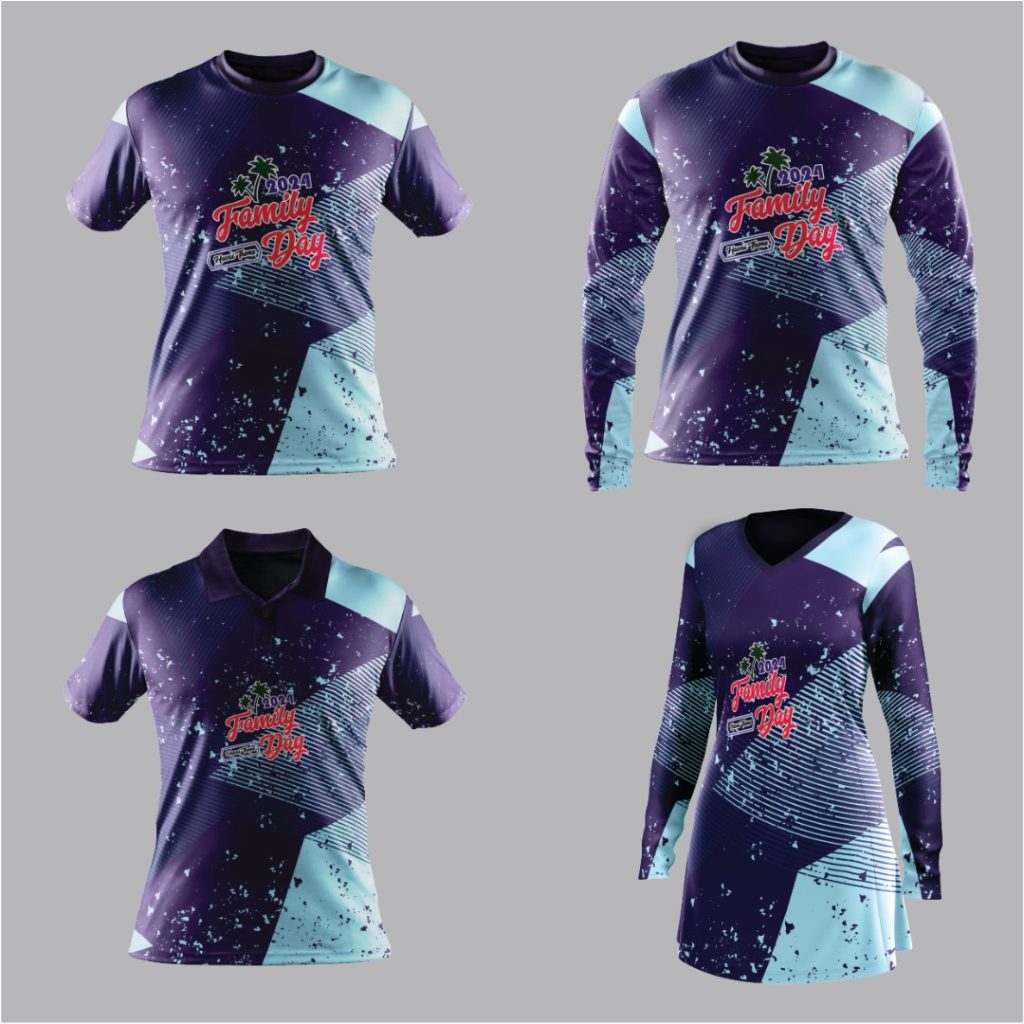 Baju Hari Keluarga & Family Day - Print Kaler - Shah Alam | Bangi | Kedah