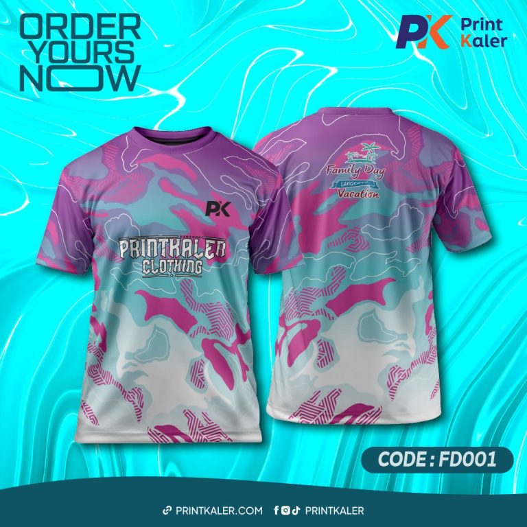 Baju Hari Keluarga & Family Day - Print Kaler - Shah Alam | Bangi | Kedah