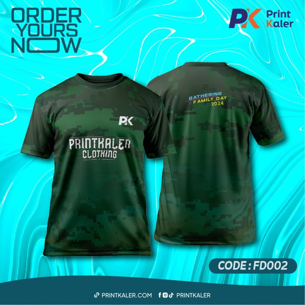 Baju Hari Keluarga & Family Day - Print Kaler - Shah Alam | Bangi | Kedah