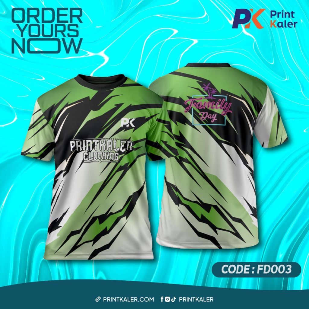 Baju Hari Keluarga & Family Day - Print Kaler - Shah Alam | Bangi | Kedah