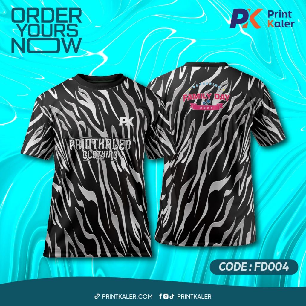Baju Hari Keluarga & Family Day - Print Kaler - Shah Alam | Bangi | Kedah