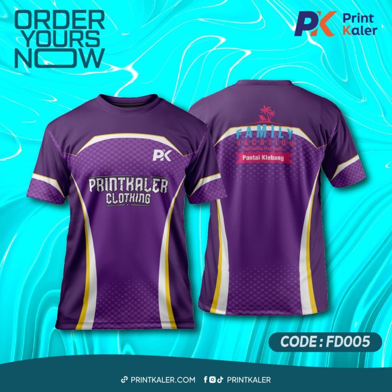 Baju Hari Keluarga & Family Day - Print Kaler - Shah Alam | Bangi | Kedah