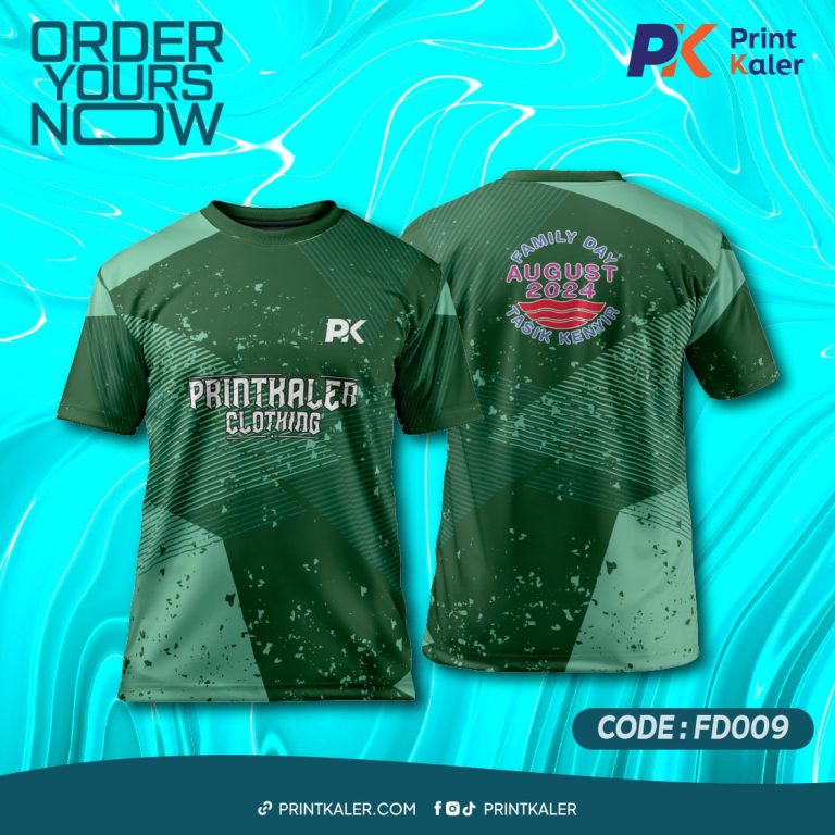 Baju Hari Keluarga & Family Day - Print Kaler - Shah Alam | Bangi | Kedah