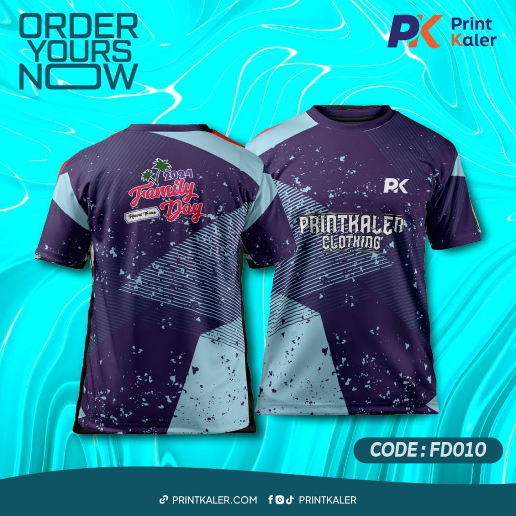 Baju Hari Keluarga & Family Day - Print Kaler - Shah Alam | Bangi | Kedah