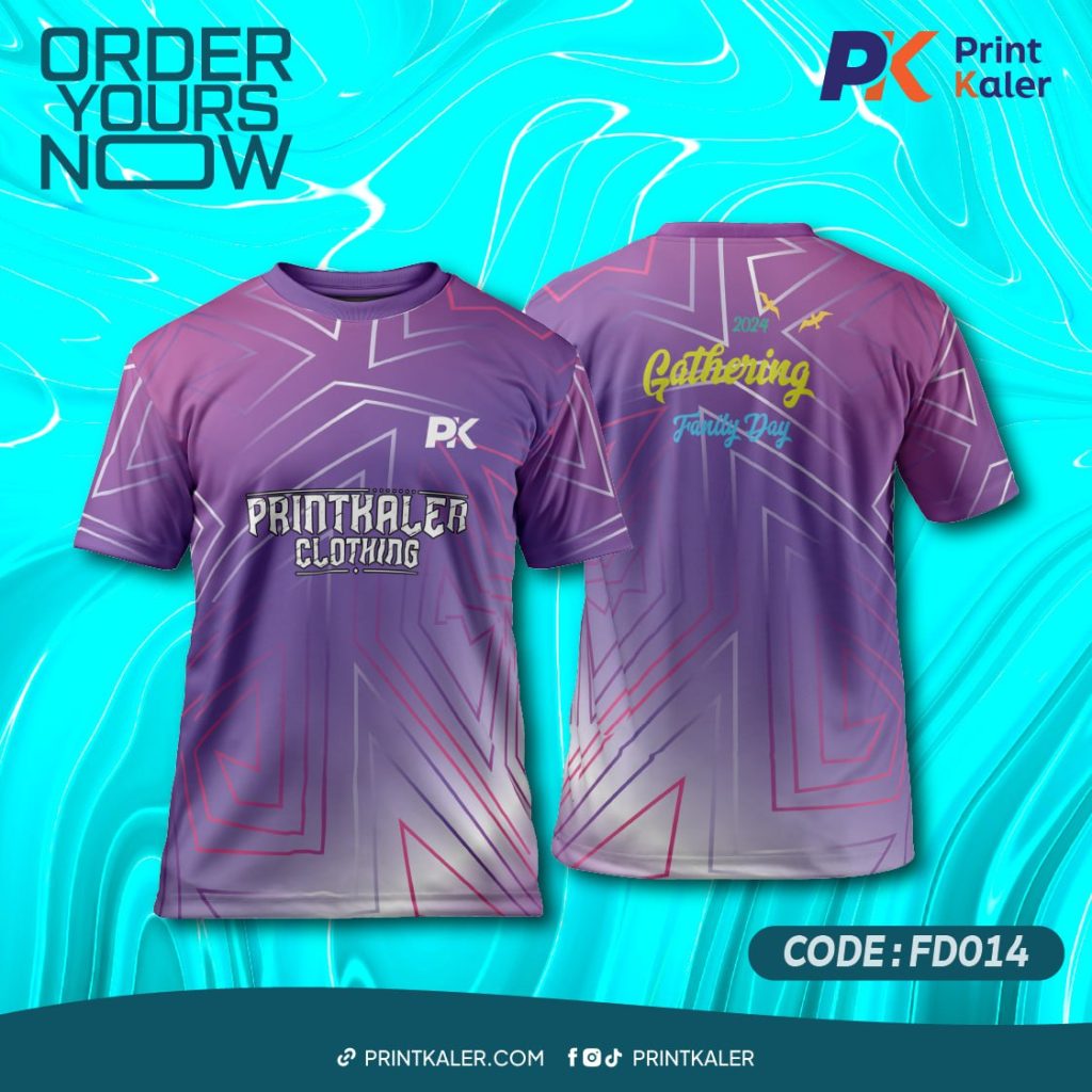 Baju Hari Keluarga & Family Day - Print Kaler - Shah Alam | Bangi | Kedah
