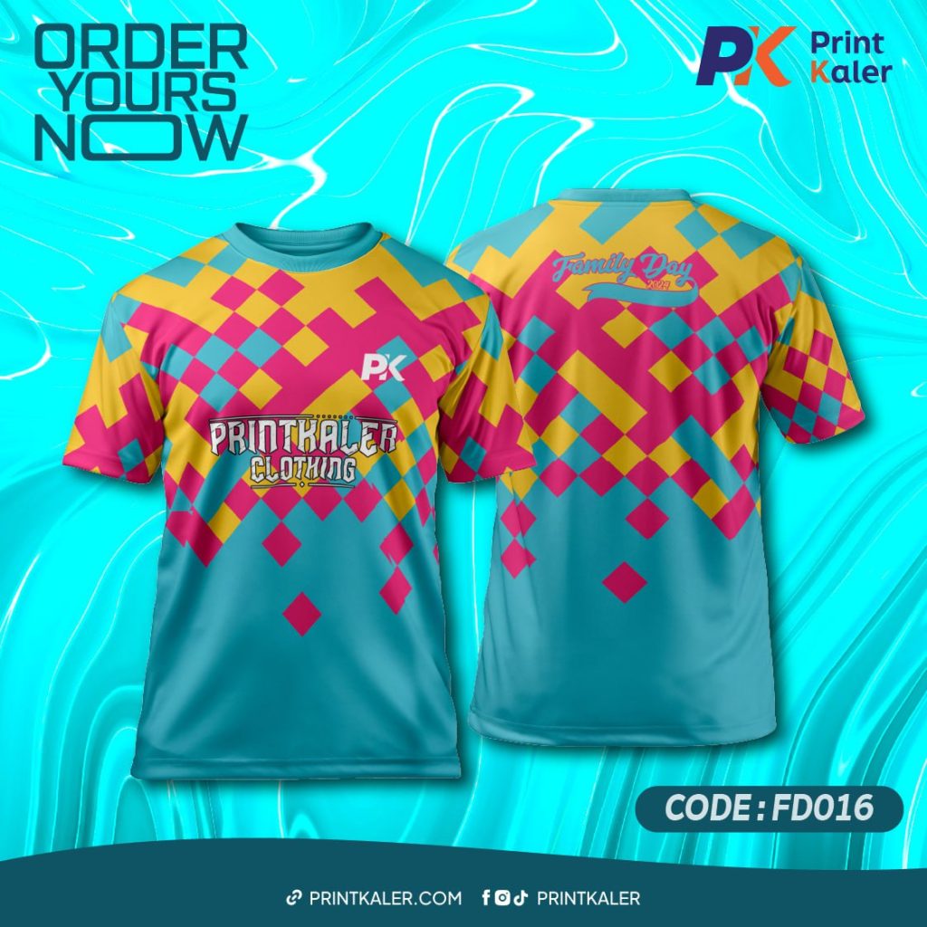 Baju Hari Keluarga & Family Day - Print Kaler - Shah Alam | Bangi | Kedah