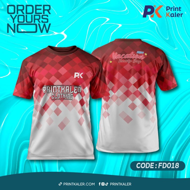 Baju Hari Keluarga & Family Day - Print Kaler - Shah Alam | Bangi | Kedah