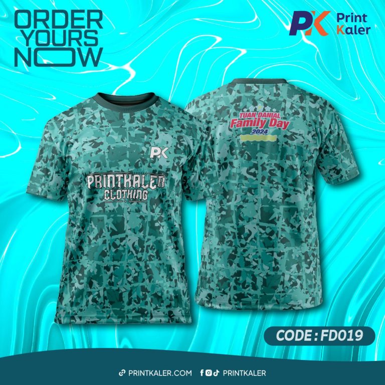 Baju Hari Keluarga & Family Day - Print Kaler - Shah Alam | Bangi | Kedah