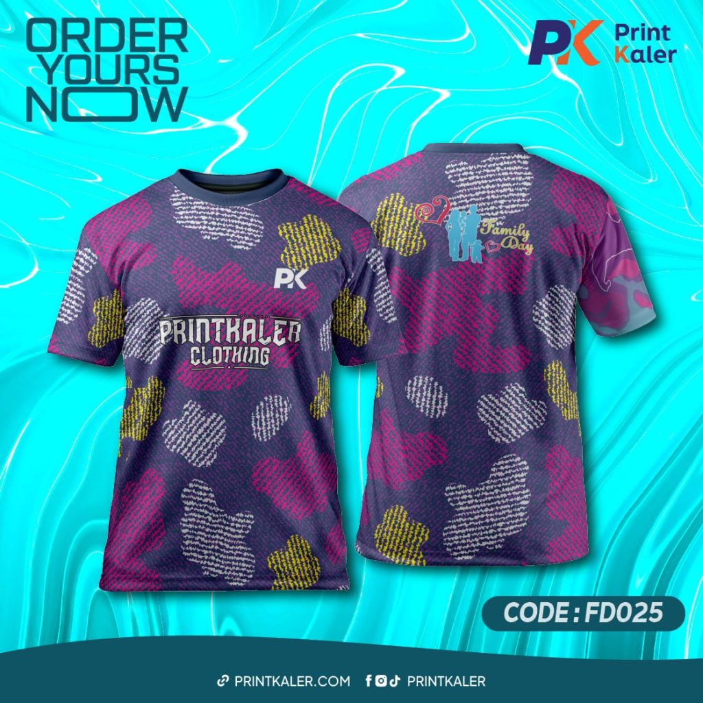 Baju Hari Keluarga & Family Day - Print Kaler - Shah Alam | Bangi | Kedah