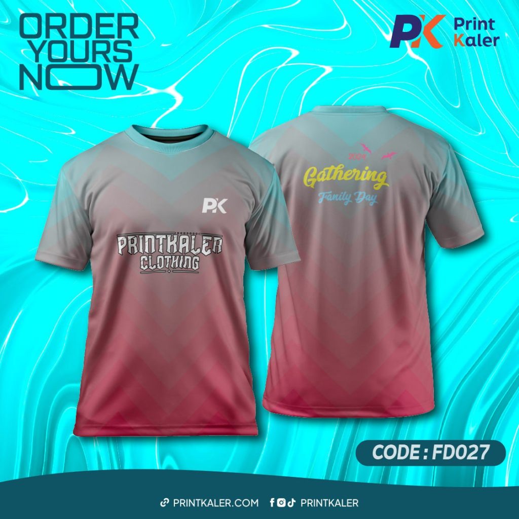 Baju Hari Keluarga & Family Day - Print Kaler - Shah Alam | Bangi | Kedah