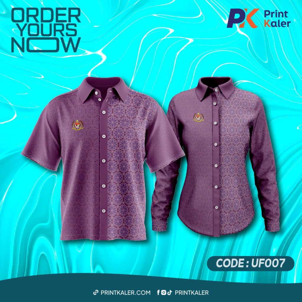 Baju Korporat Customade - Print Kaler - Shah Alam | Bangi | Kedah